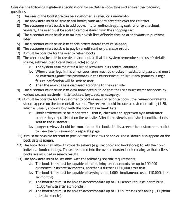 Solved Consider the following high-level specifications for | Chegg.com Solved Consider the following high-level specifications for | Chegg.com