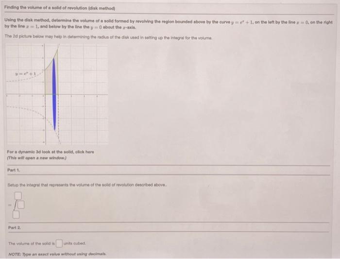 Solved Determine the volume of a solid by integrating a | Chegg.com