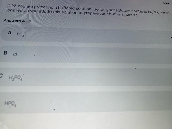 Solved CO7 You are looking at the results of a series of | Chegg.com