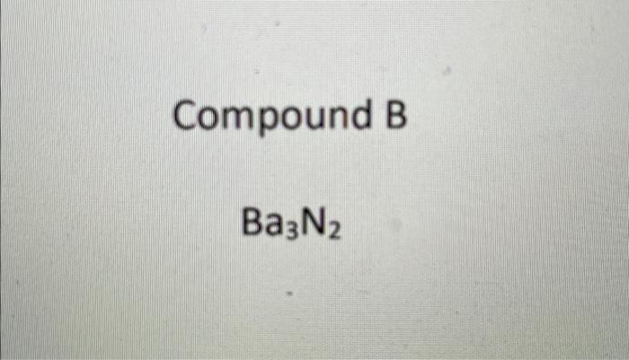 Solved Compound B a) What type of bond is present in this | Chegg.com