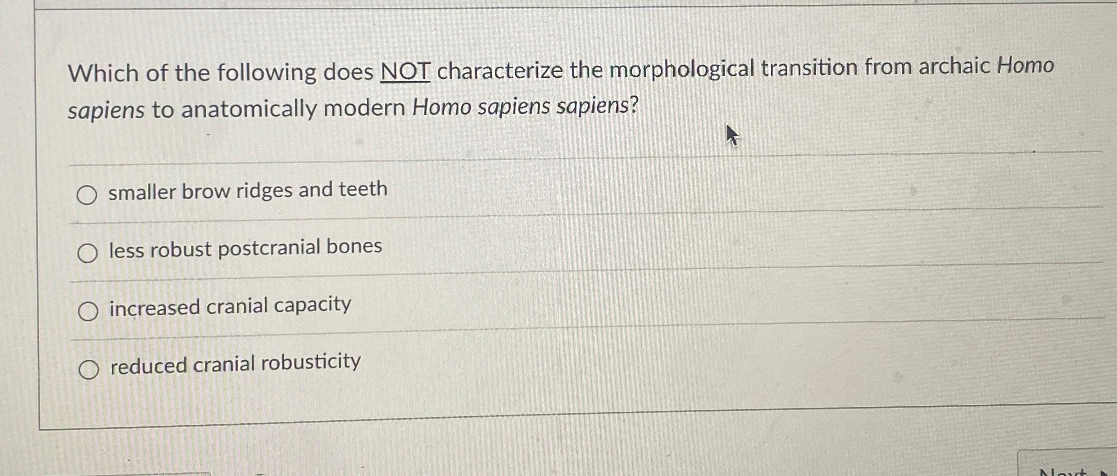 Solved Which of the following does NOT characterize the | Chegg.com
