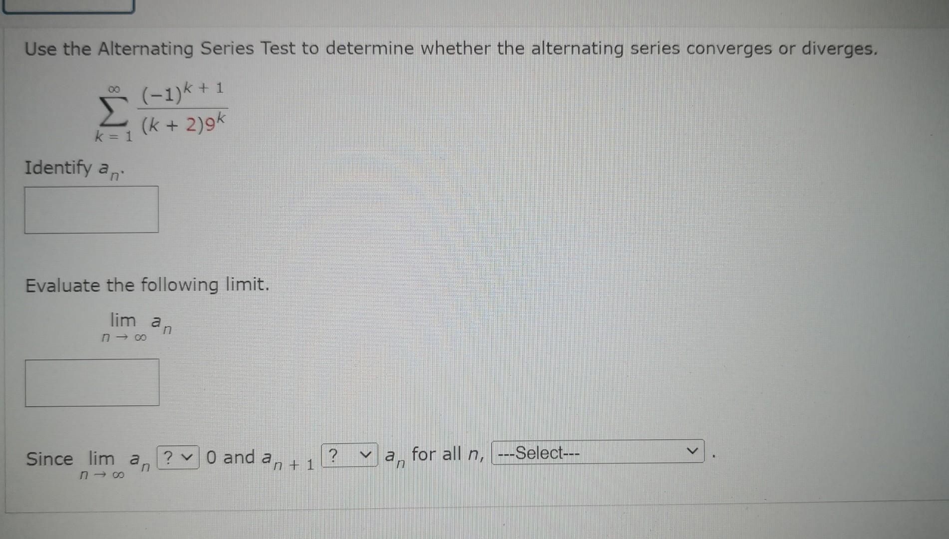 Solved Use the Alternating Series Test to determine whether | Chegg.com