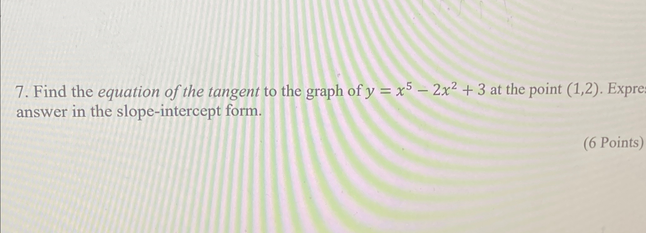 Solved Find the equation of the tangent to the graph of | Chegg.com