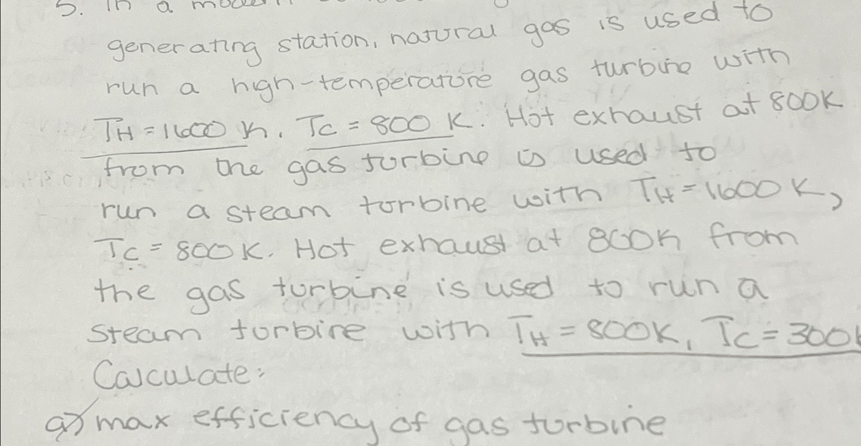 Solved generating station, natural gas is used to run a | Chegg.com