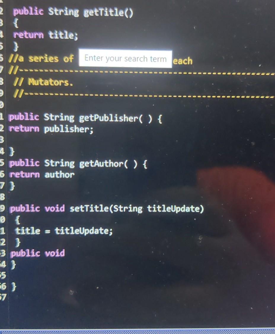 Solved PP 4.7 Write a class called Book that contains | Chegg.com