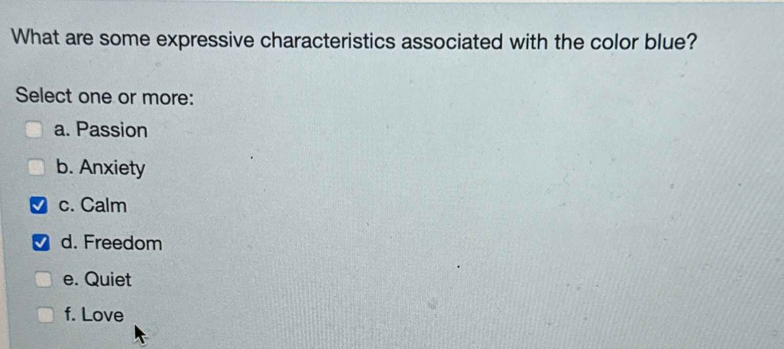 Solved What are some expressive characteristics associated | Chegg.com