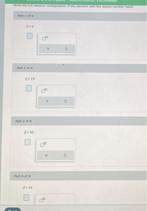 Solved Write The Full Electron Configuration Of The Element