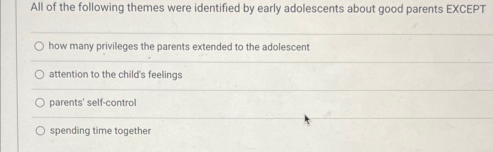 Solved All of the following themes were identified by early | Chegg.com