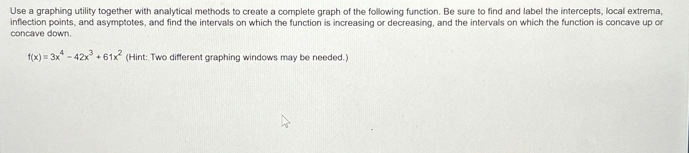 Solved Use a graphing utility together with analytical | Chegg.com