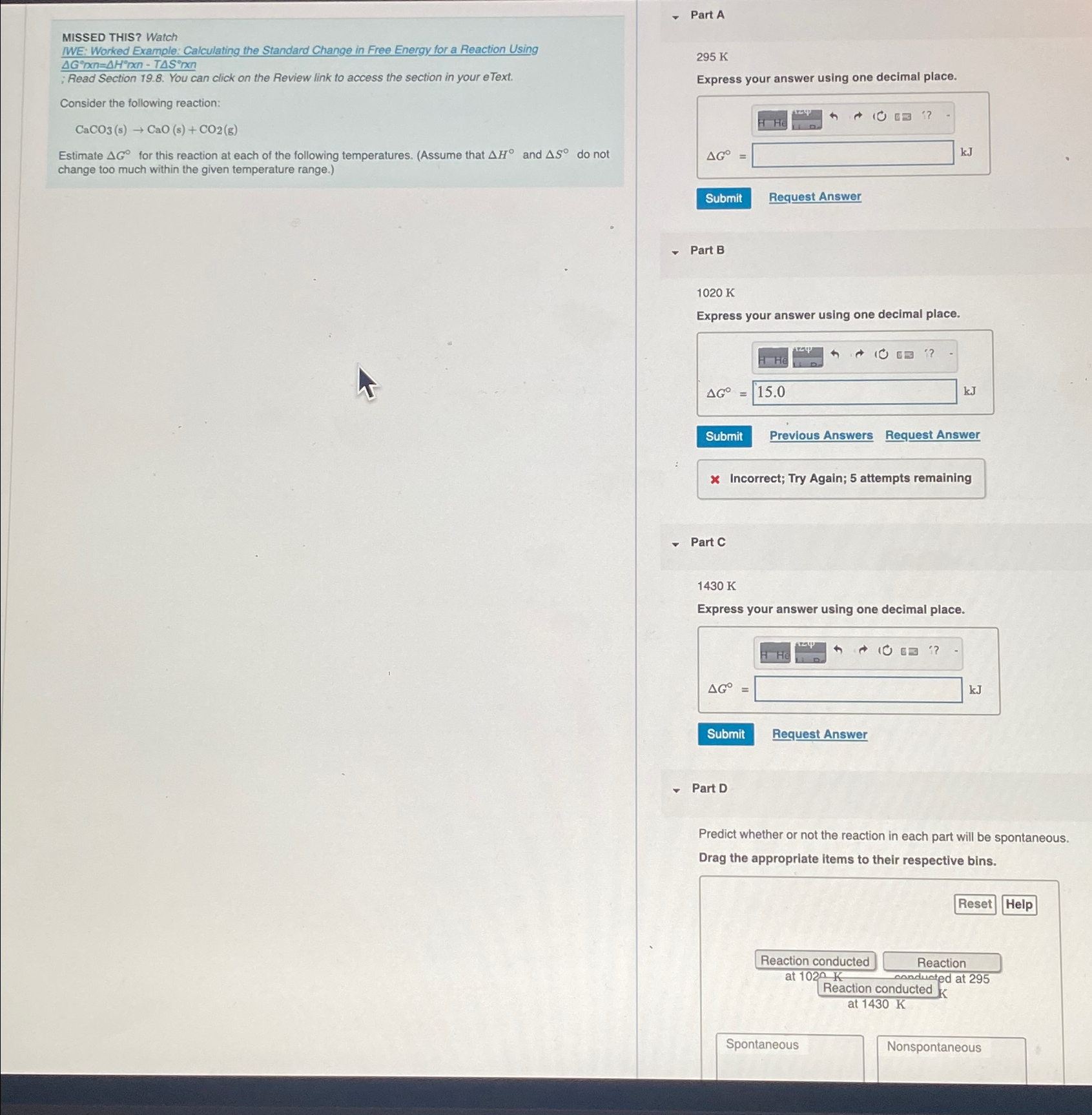 Solved MISSED THIS? WatchIWE: Worked Example: Calculating | Chegg.com