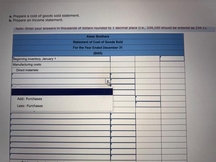 Solved Problem 2-67 (Algo) Prepare Statements for a | Chegg.com