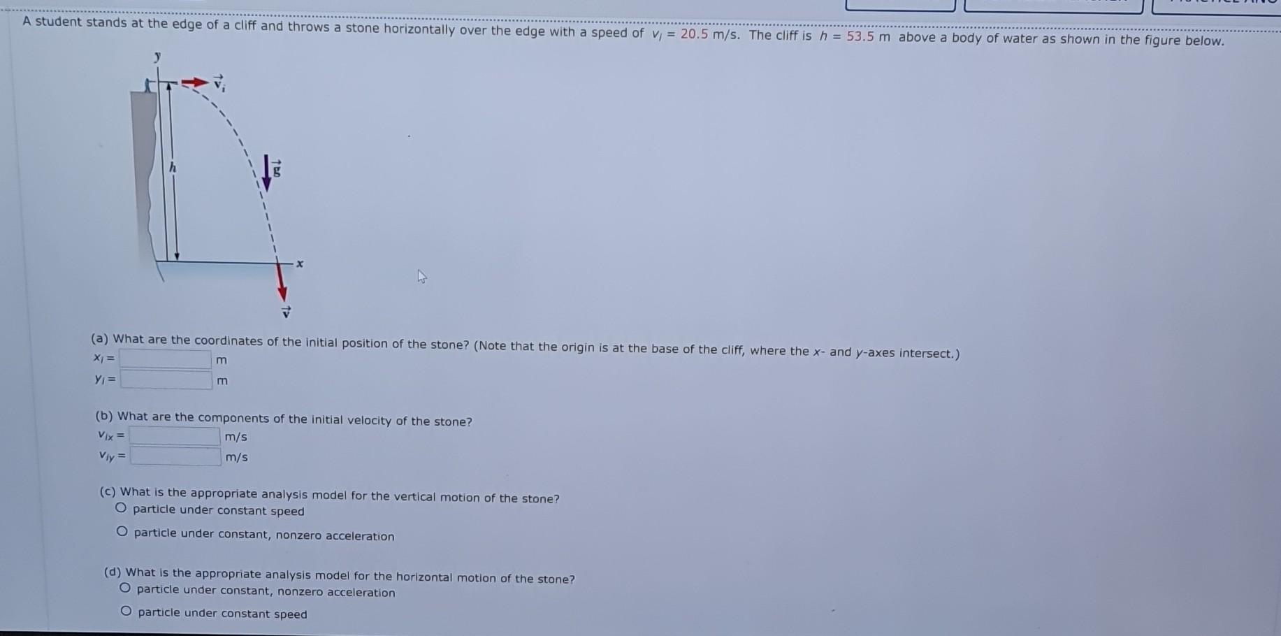 Solved (a) What are the coordinates of the initial position | Chegg.com