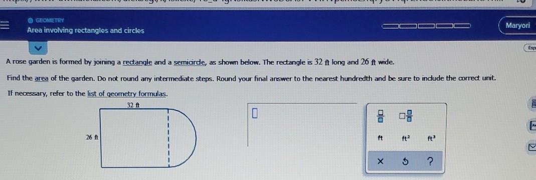 Solved O GEOMETRY Area involving rectangles and circles | Chegg.com