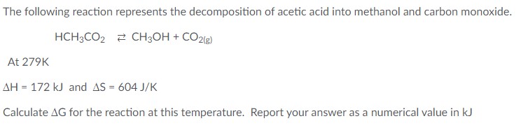 Solved The following reaction represents the decomposition | Chegg.com