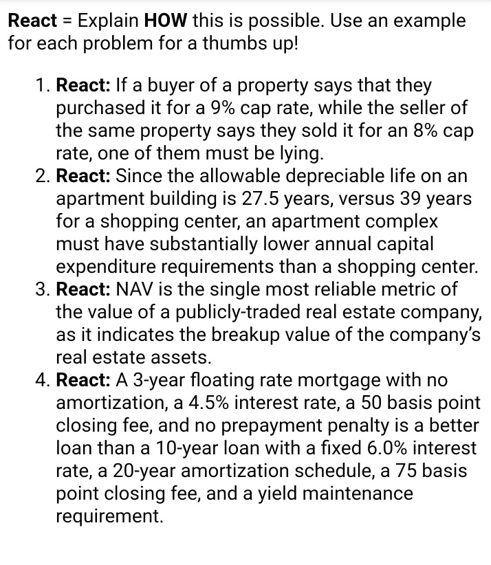 Solved React = Explain HOW this is possible. Use an example | Chegg.com