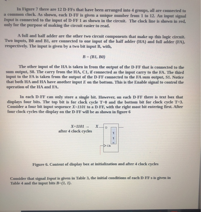 In Figure 7 there are 12 D-FFs that have been | Chegg.com