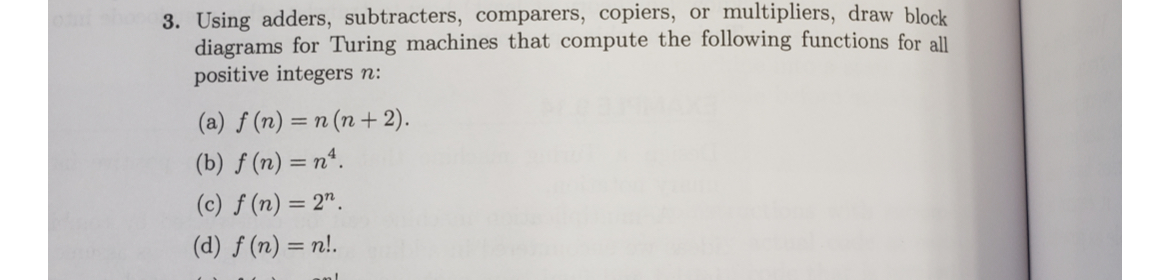Using Adders Subtracters Comparers Copiers Or 