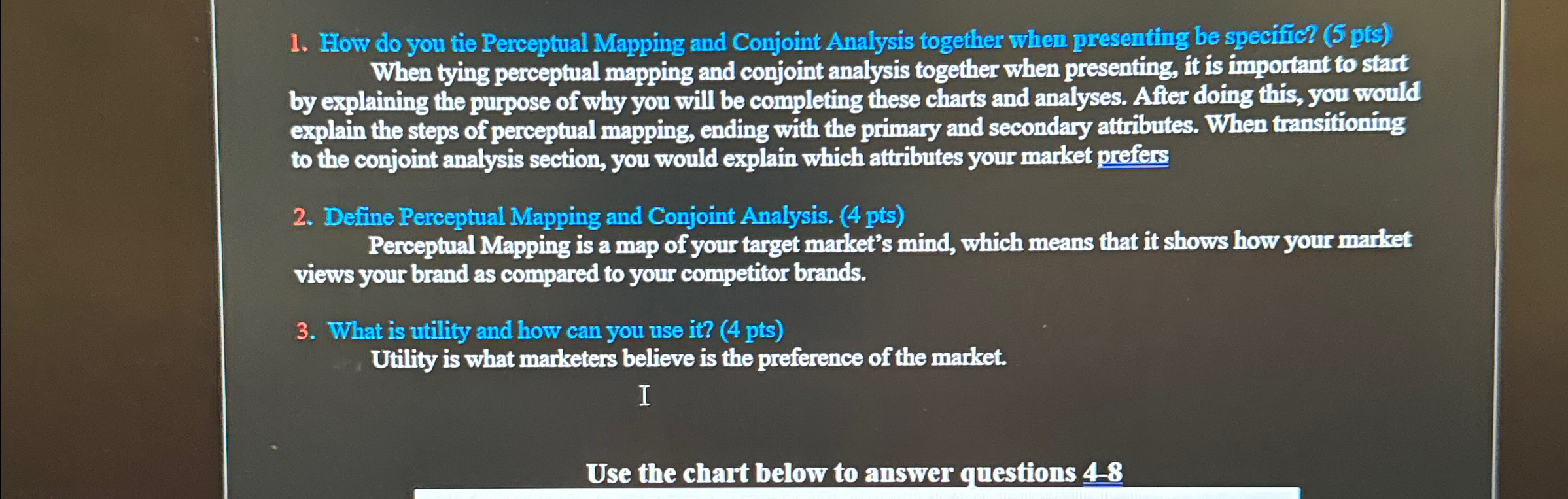Solved How do you tie Perceptual Mapping and Conjoint | Chegg.com