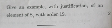 Solved Give an example, with justification, of an element of | Chegg.com