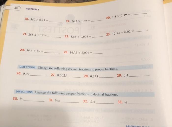 Solved DIRECTIONS: Write the following numbers in words. 1. | Chegg.com