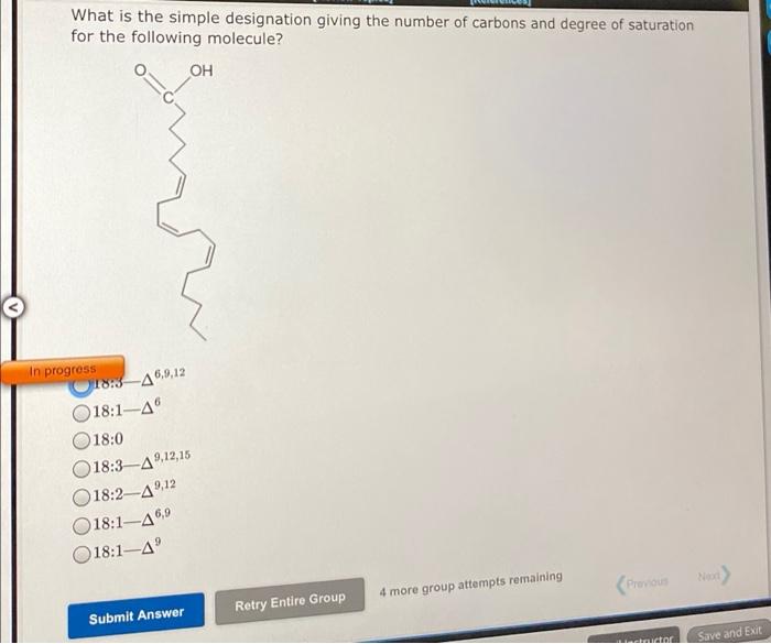 Solved What is the simple designation giving the number of | Chegg.com