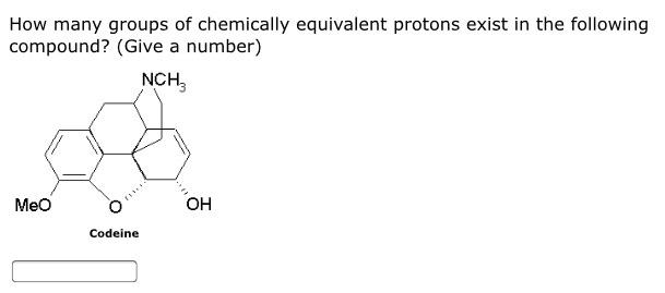 Solved How many groups of chemically equivalent protons | Chegg.com
