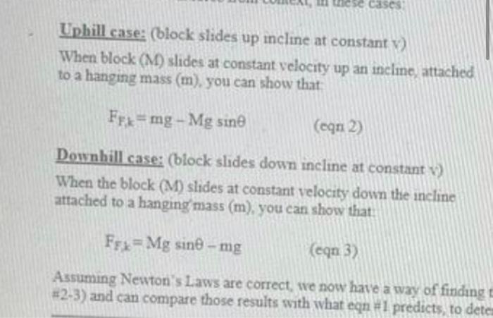 Solved Q6.) Derive eqns =2−3 starting from Newton's Laws. - | Chegg.com