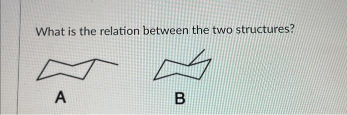 Solved What is the relation between the two structures? | Chegg.com