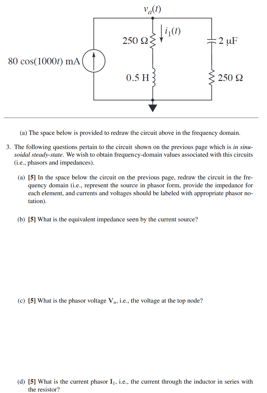 Solved (a) ﻿The space below is provided to redraw the | Chegg.com