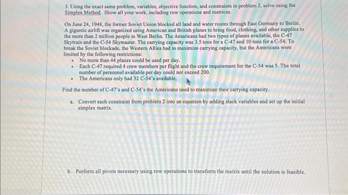 3 Using The Exact Same Problem Variables Objective