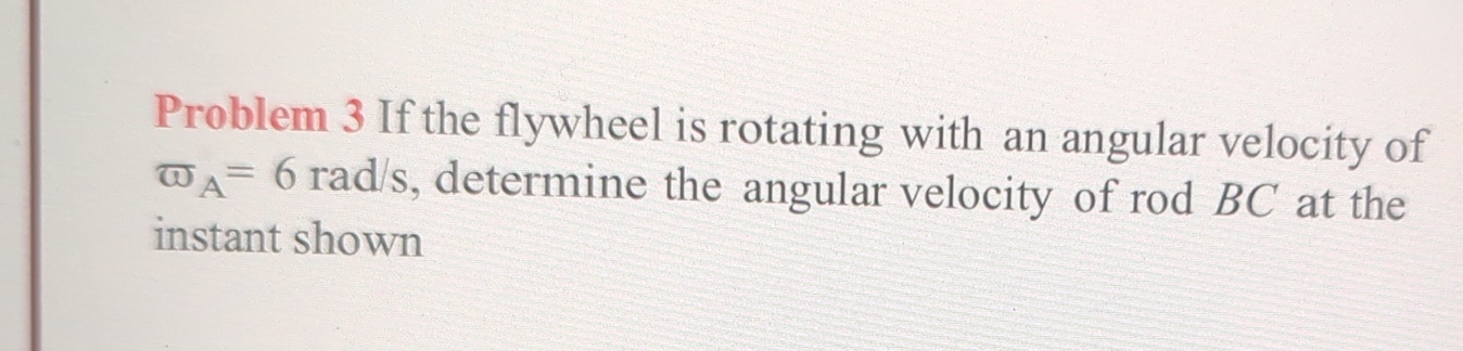 Solved Problem 3 ﻿If the flywheel is rotating with an | Chegg.com