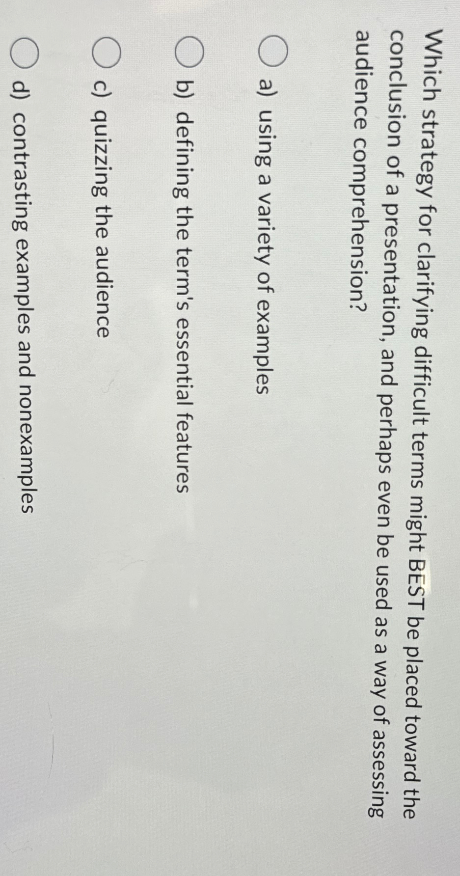 Solved Which strategy for clarifying difficult terms might | Chegg.com