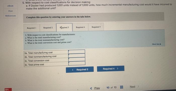 Problem 1-24 (Static) Different Cost Classifications | Chegg.com