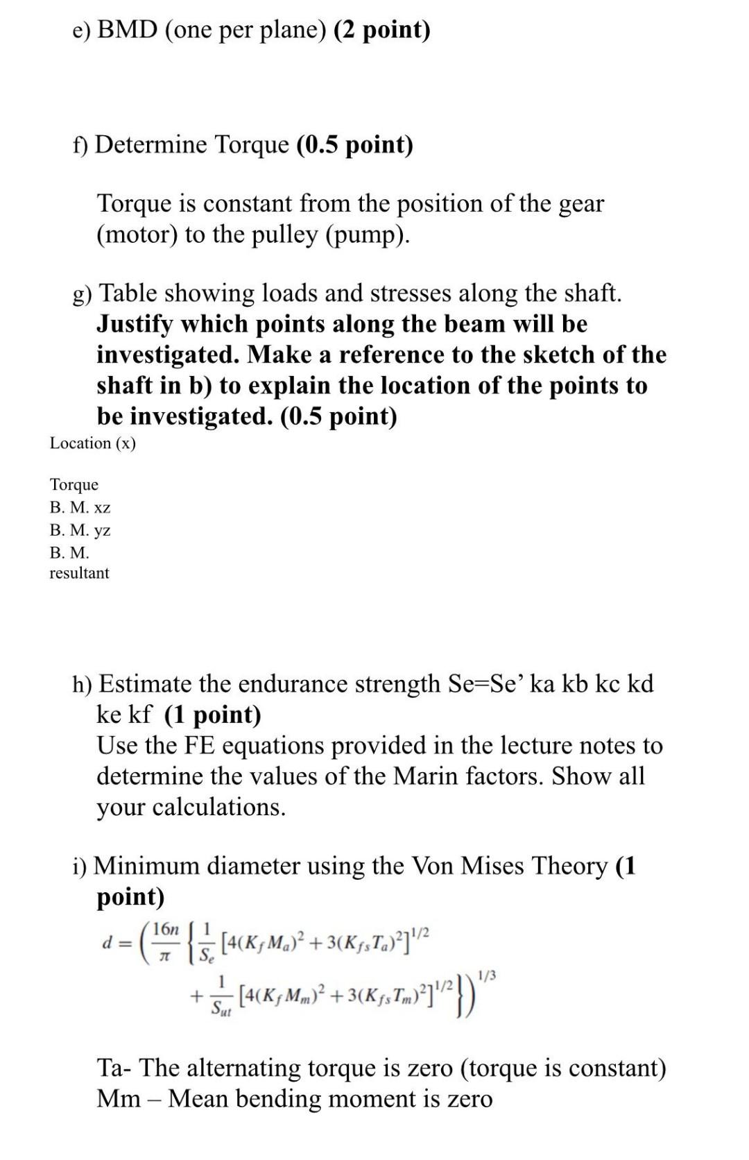Solved Design a shaft for infinite life that will be used in | Chegg.com