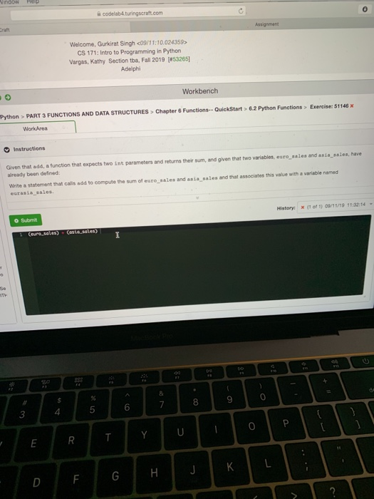 Solved Vindow HED codelab4. turingscraft.com Assignment | Chegg.com