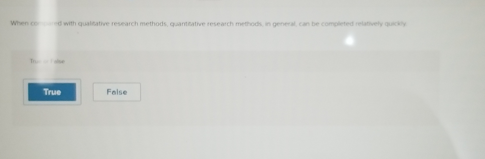 Solved When cor with qualitative research methods, | Chegg.com