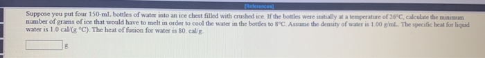 Solved References Liquid freon (CC12F2) is used as a | Chegg.com