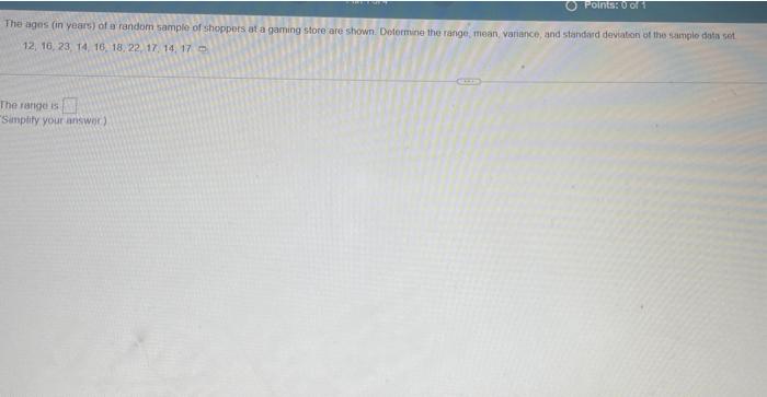 Solved Construct a data set that has the given statistics | Chegg.com