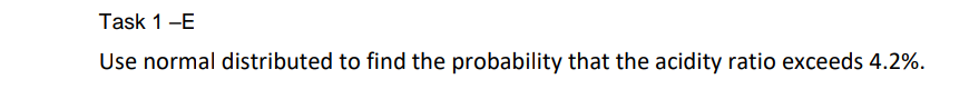 Solved C. Appendix A Acidity ratio (%) Number of sampling | Chegg.com