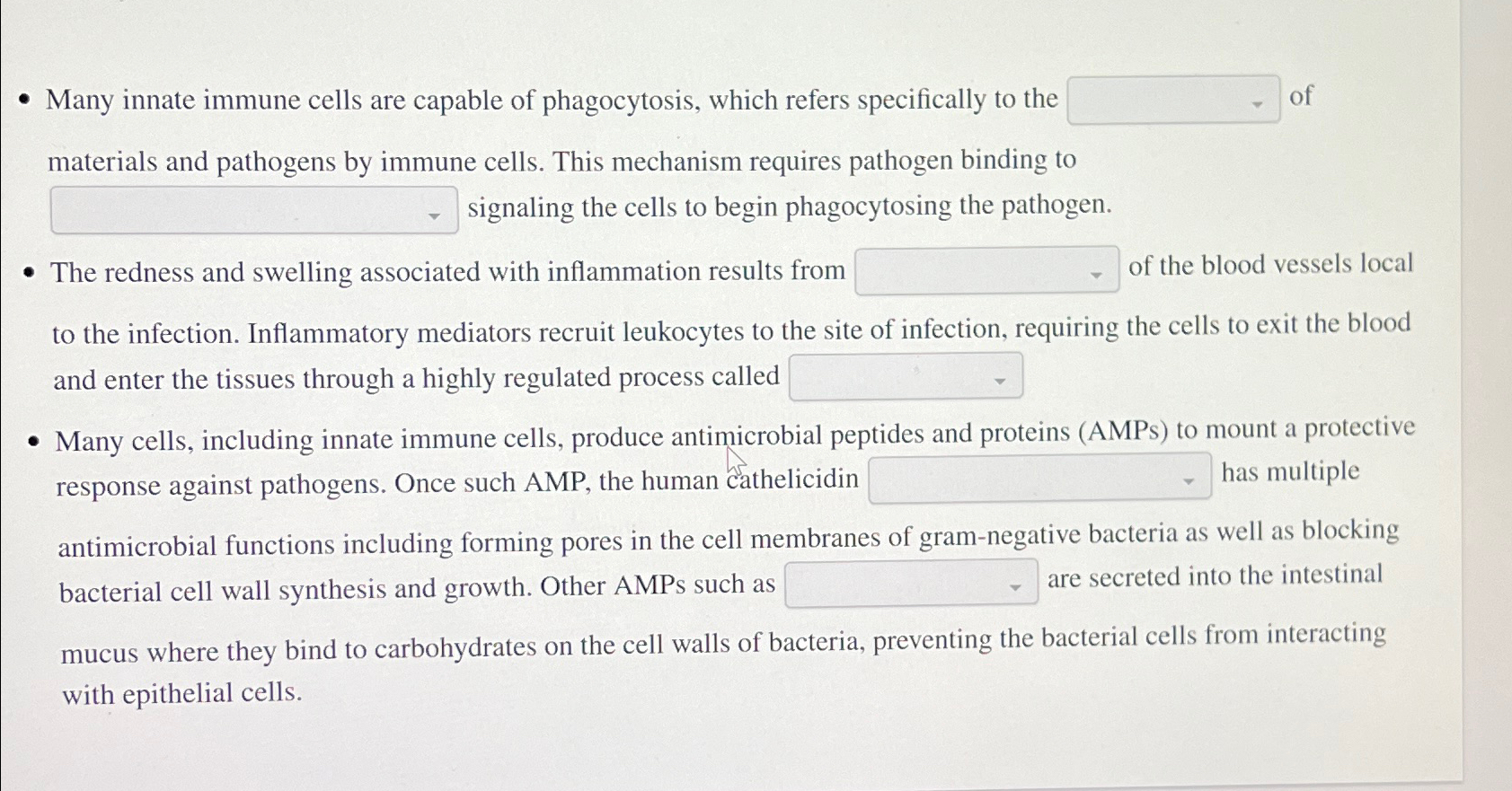 Solved Many innate immune cells are capable of phagocytosis, | Chegg.com