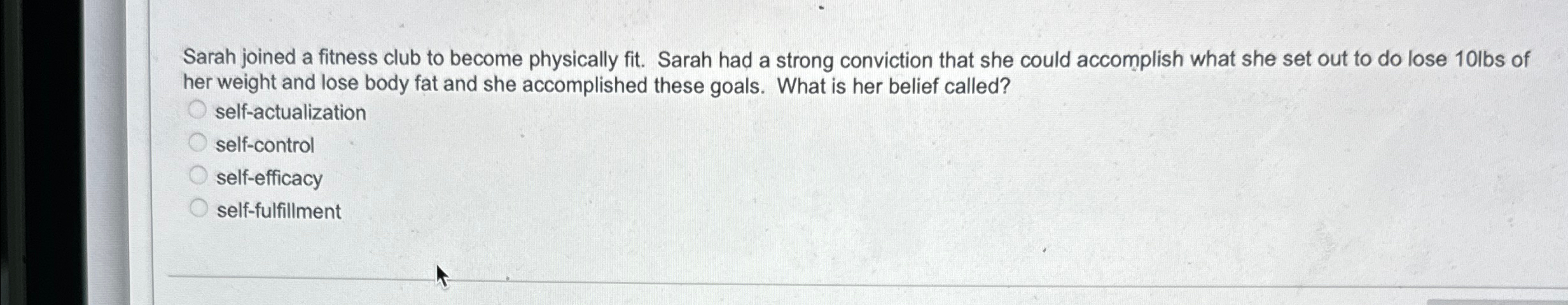 Solved Sarah joined a fitness club to become physically fit. | Chegg.com
