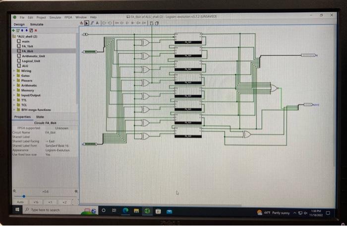 Solved Please help on complete this project and use logsim | Chegg.com