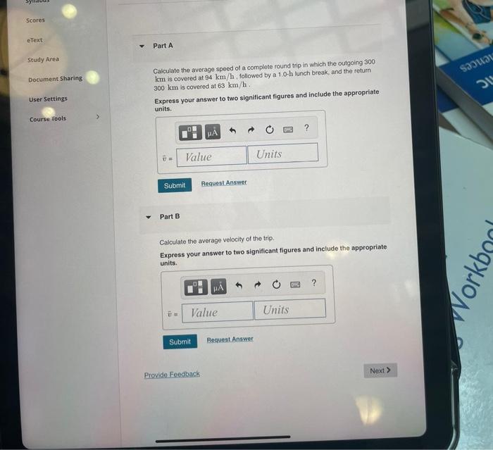 Solved Scores eText Part A Study Area Document sharing | Chegg.com