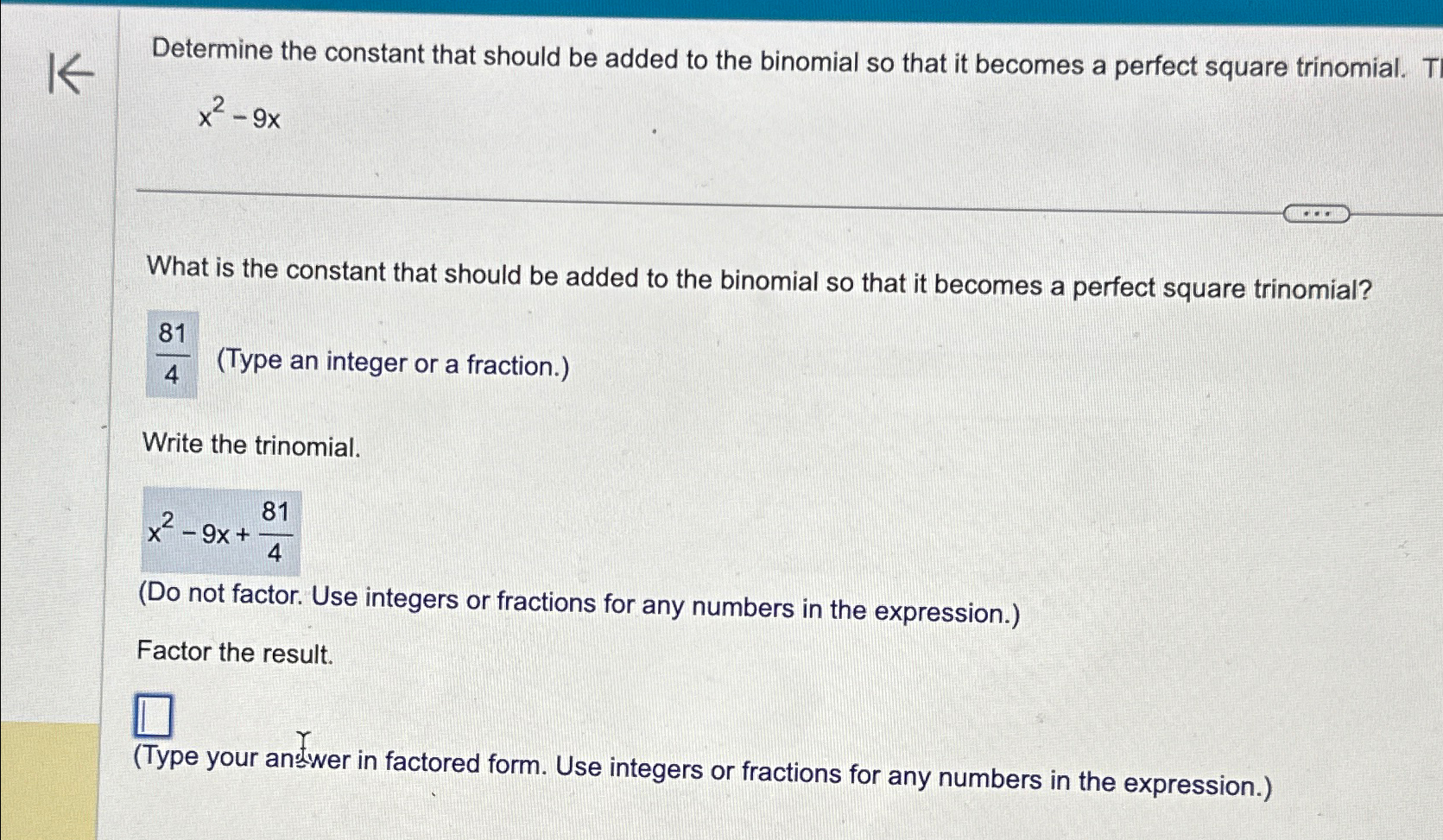 Solved Determine The Constant That Should Be Added To The