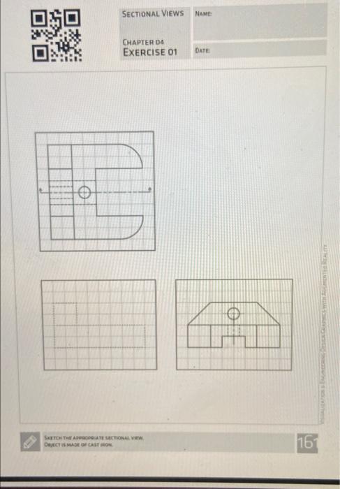 Solved SECTIONAL VIEWS NAME CHAPTER 4 EXERCISE 01 DATE © 01 | Chegg.com