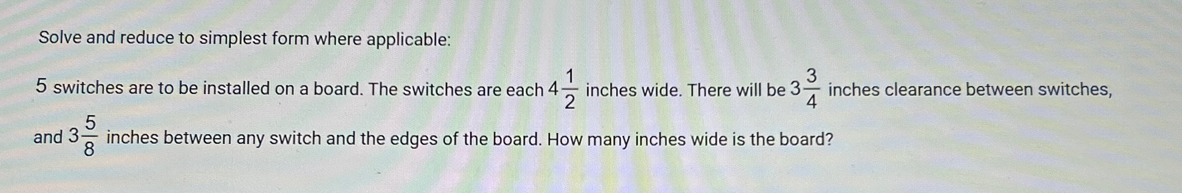 Solved Solve and reduce to simplest form where applicable:5 | Chegg.com