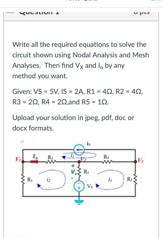 Solved YucJLIUITI opus Write all the required equations to | Chegg.com