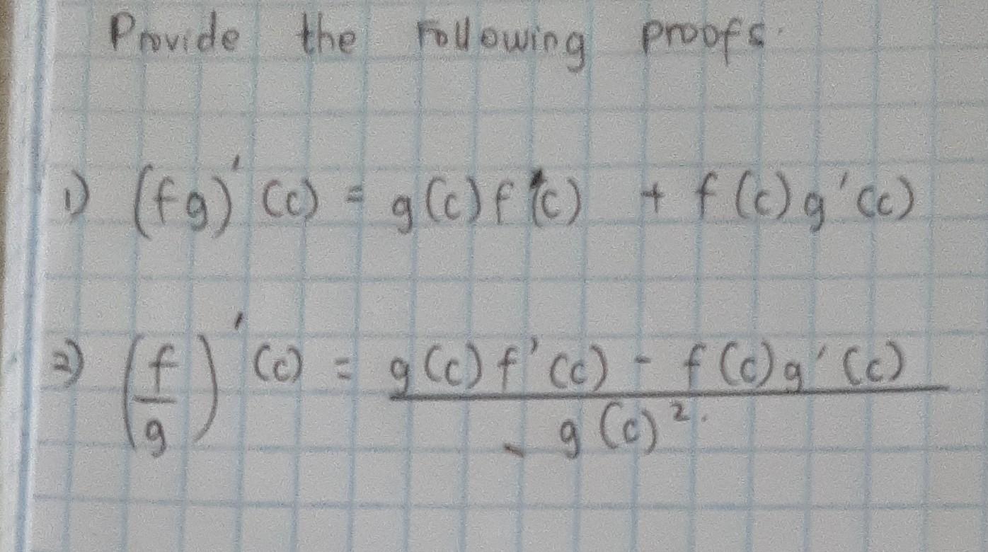 Solved Provide the Following proofs 1) | Chegg.com