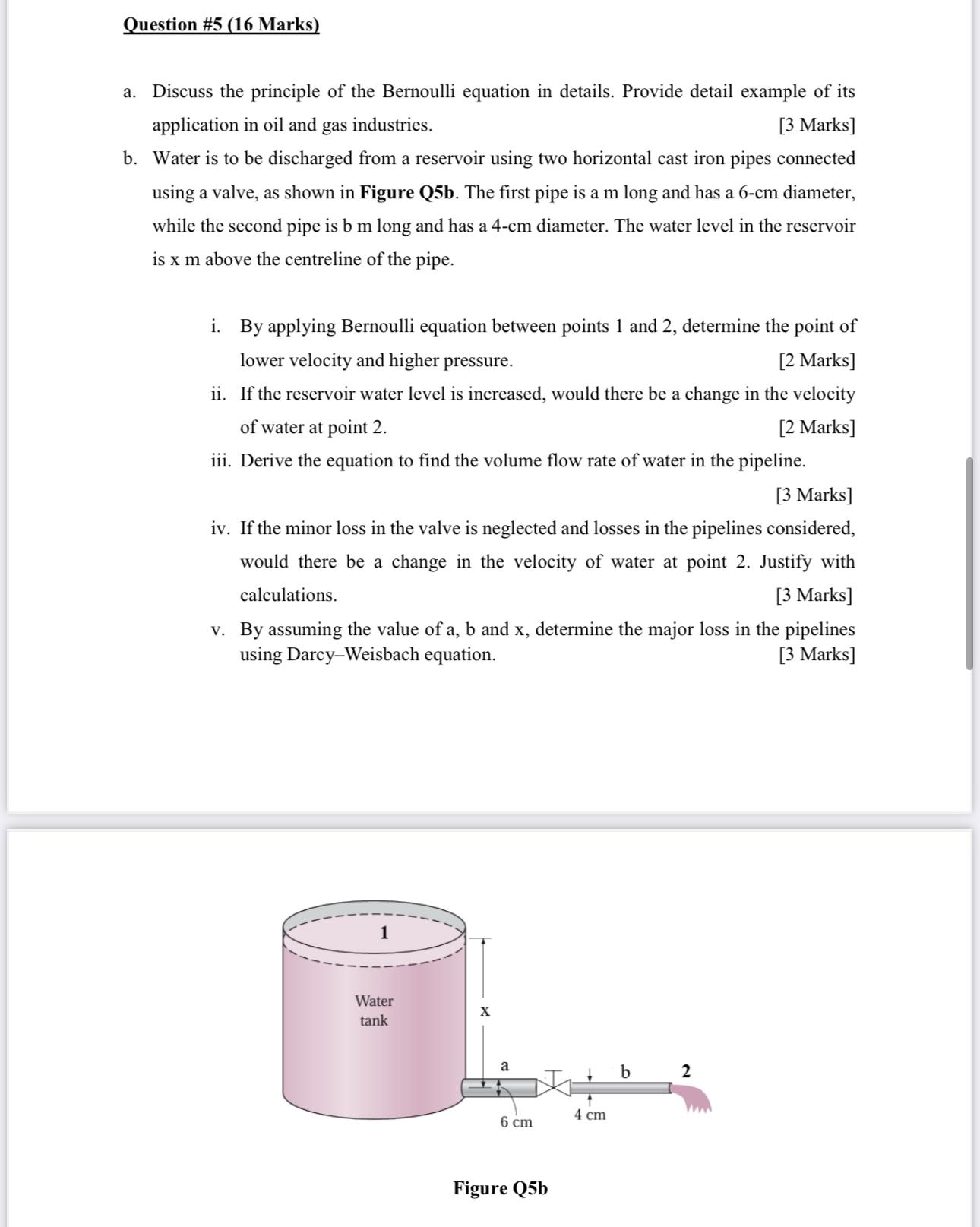 Solved Question \#5 (16 ﻿Marks) ﻿a. ﻿Discuss the principle | Chegg.com