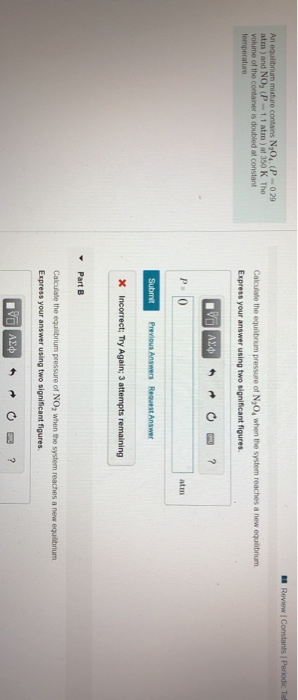 Solved A Review Constants Periodic Ta An equilibrium mixture | Chegg.com